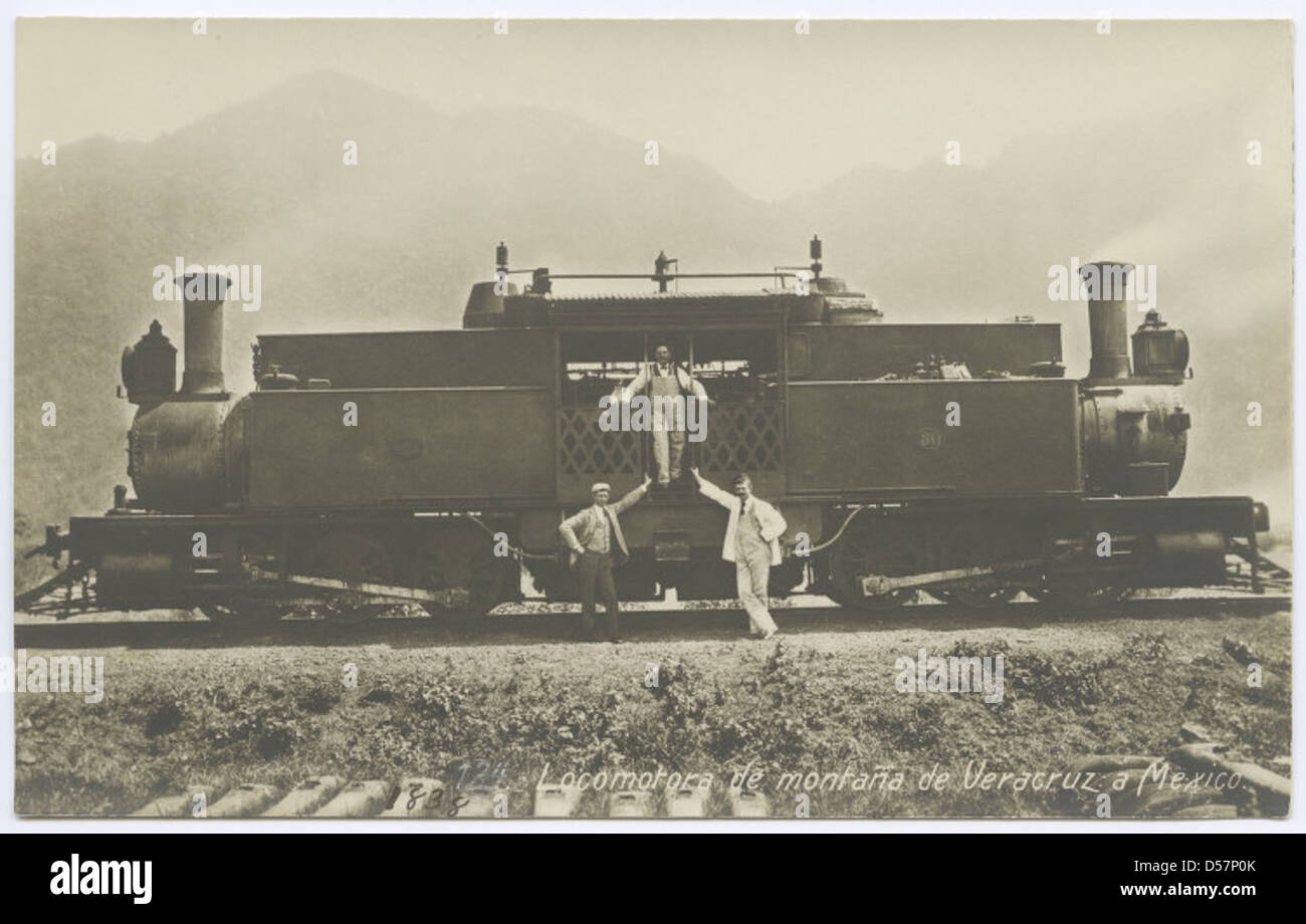 A photograph of the mountain locomotive in Veracruz, Mexico, showcasing ...