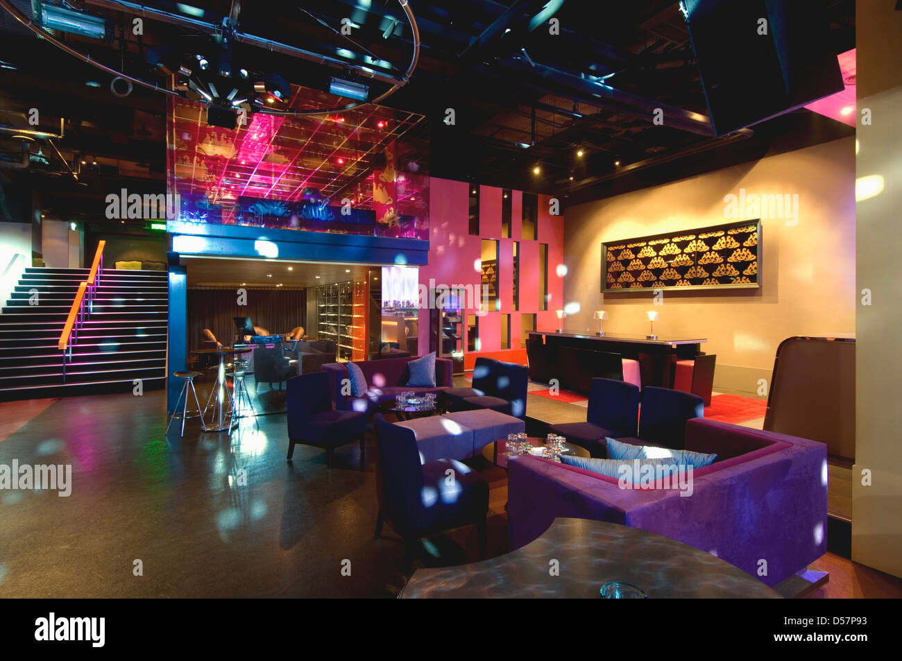 Lounge area in nightclub Stock Photo - Alamy