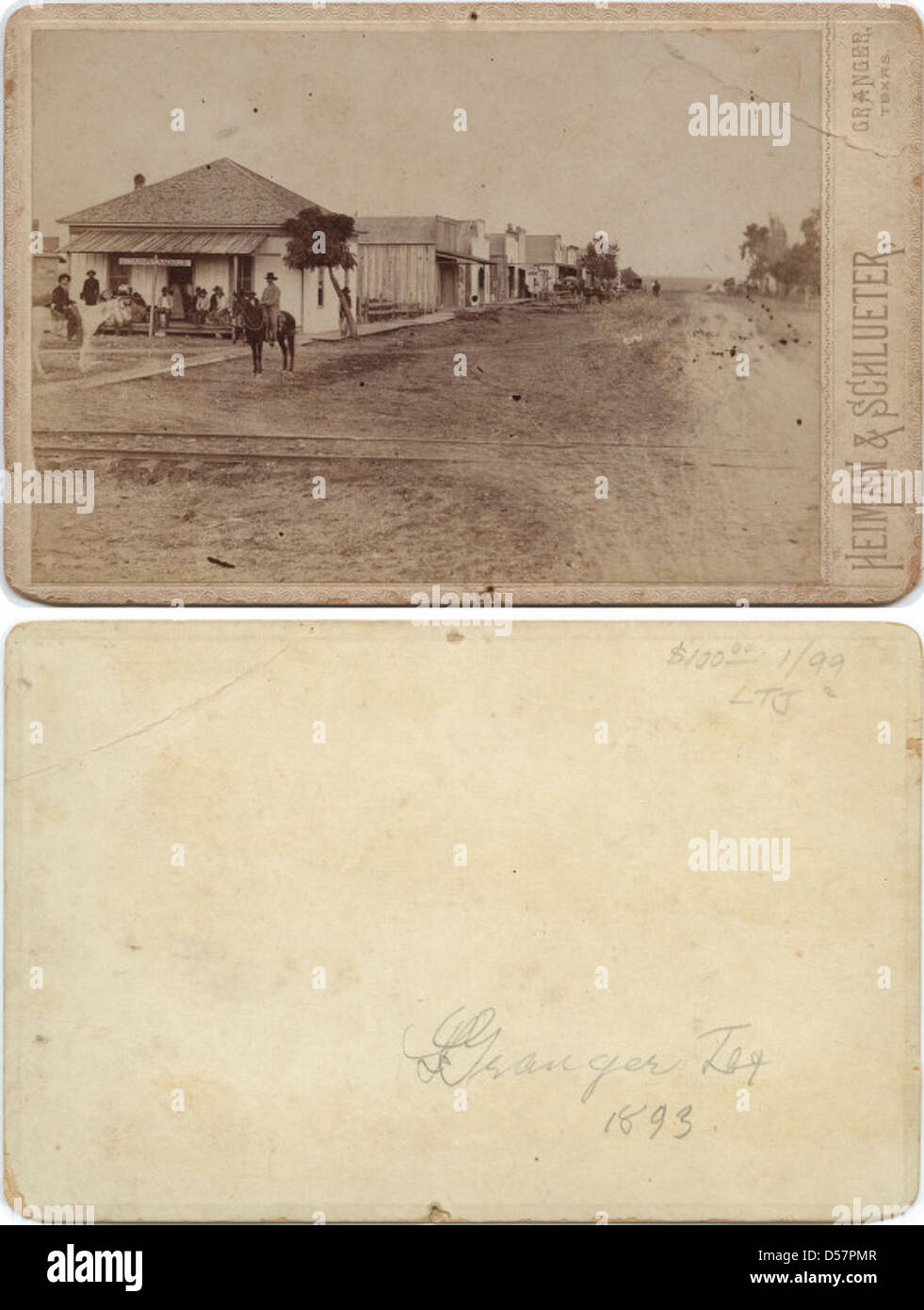 A historical town view of Granger, Texas, capturing the rural ...
