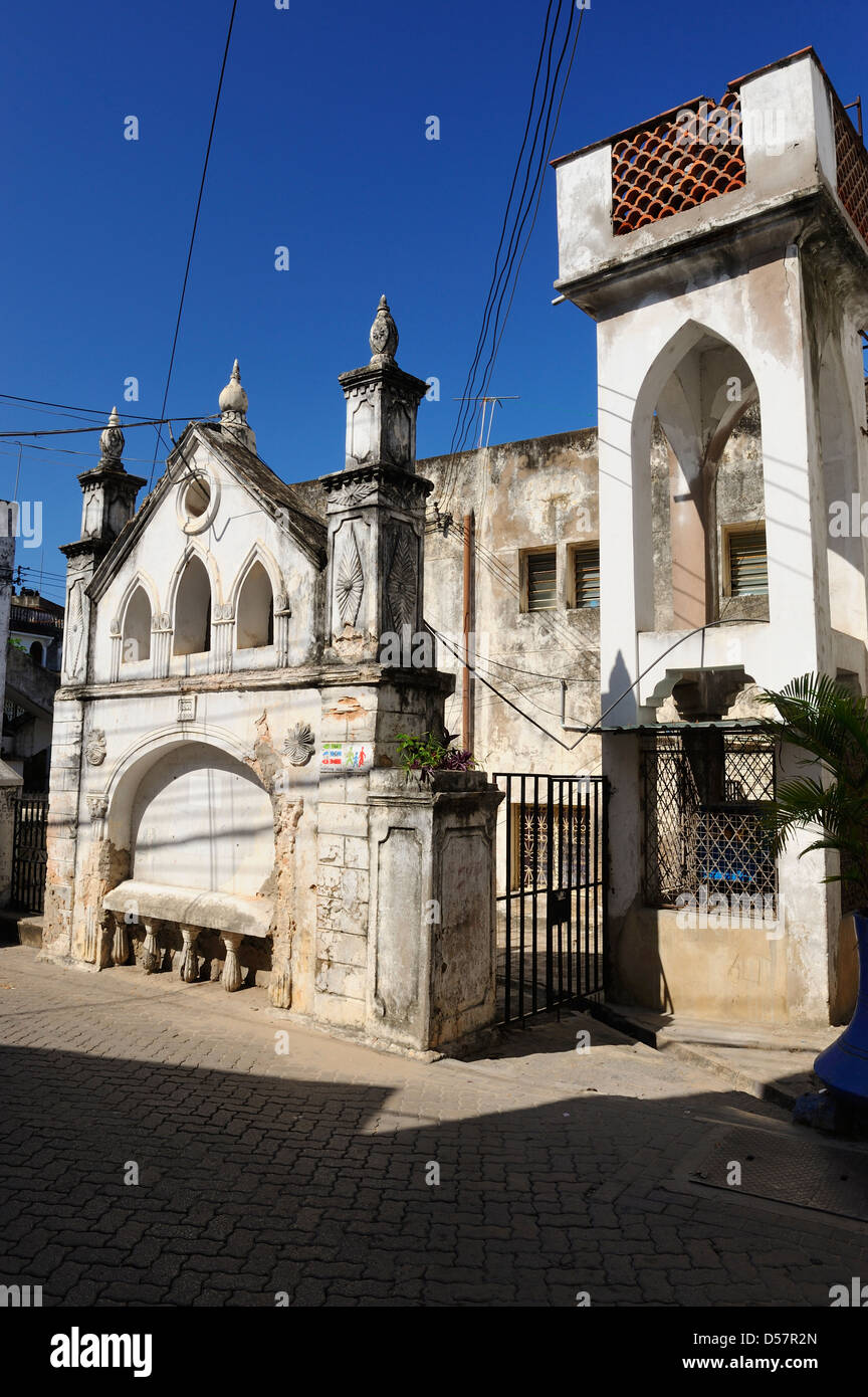Mandhry well at Mandhry Mosque in old town Mombasa, Kenya, East Africa ...