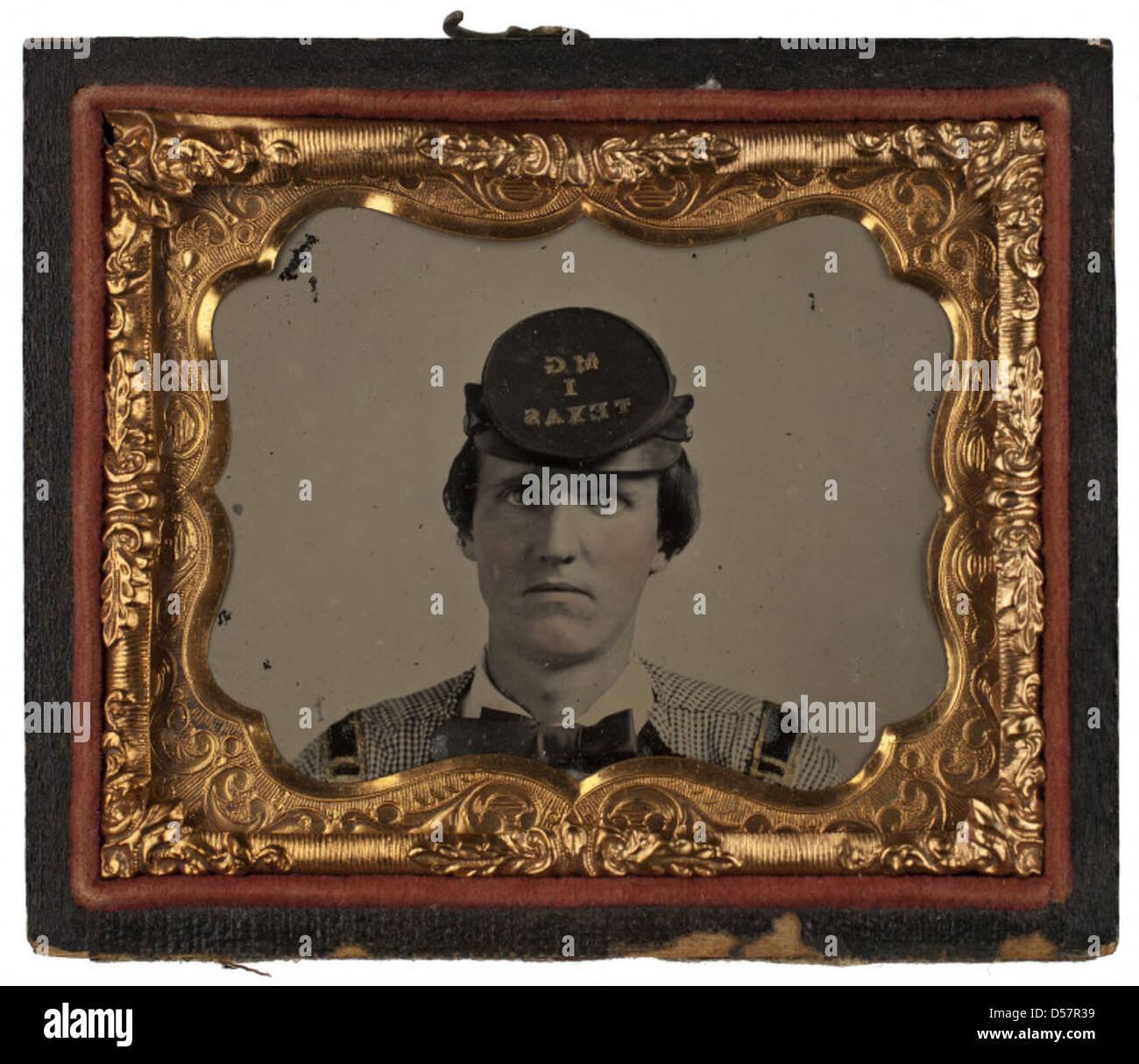 This photograph features First Lieutenant Eli N. Baxter, a soldier in ...