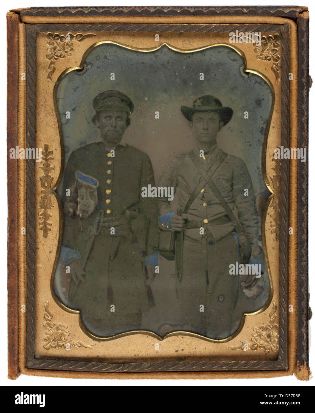 A double portrait of Thomas William Blount and another Confederate ...