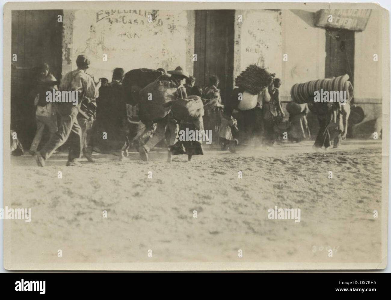 An image capturing refugees during La Decena Trágica, the Ten Tragic ...