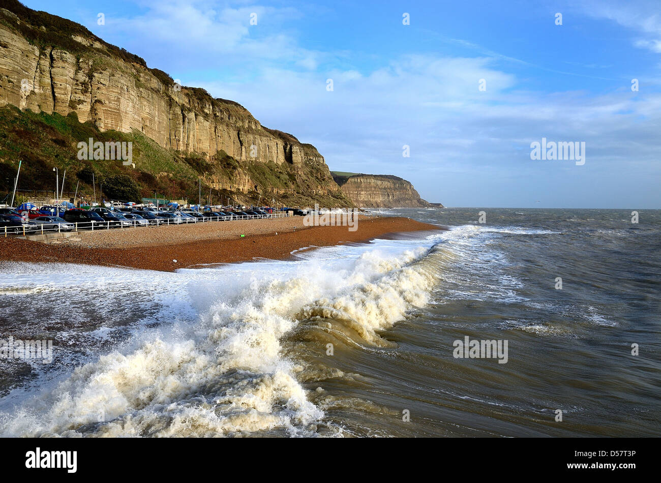 East cliffs at Hastings Sussex Stock Photo - Alamy