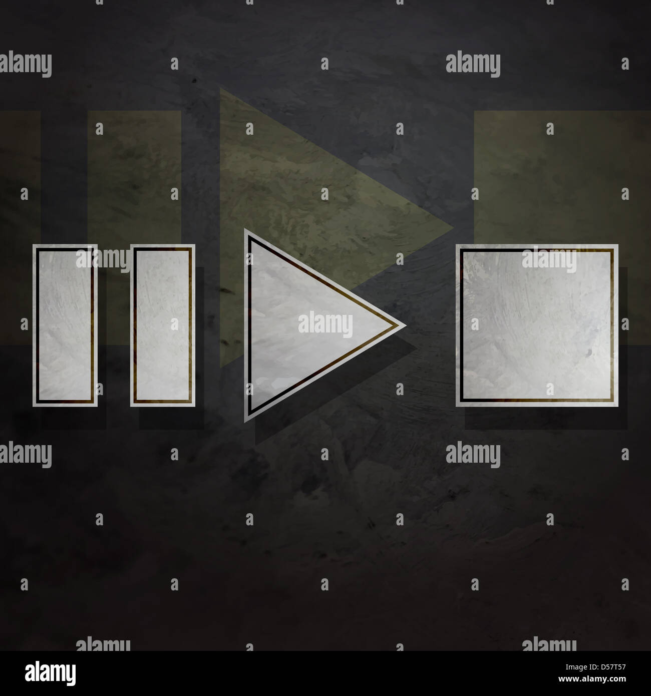 new set of media player interface icons can use like symbol frames for ...