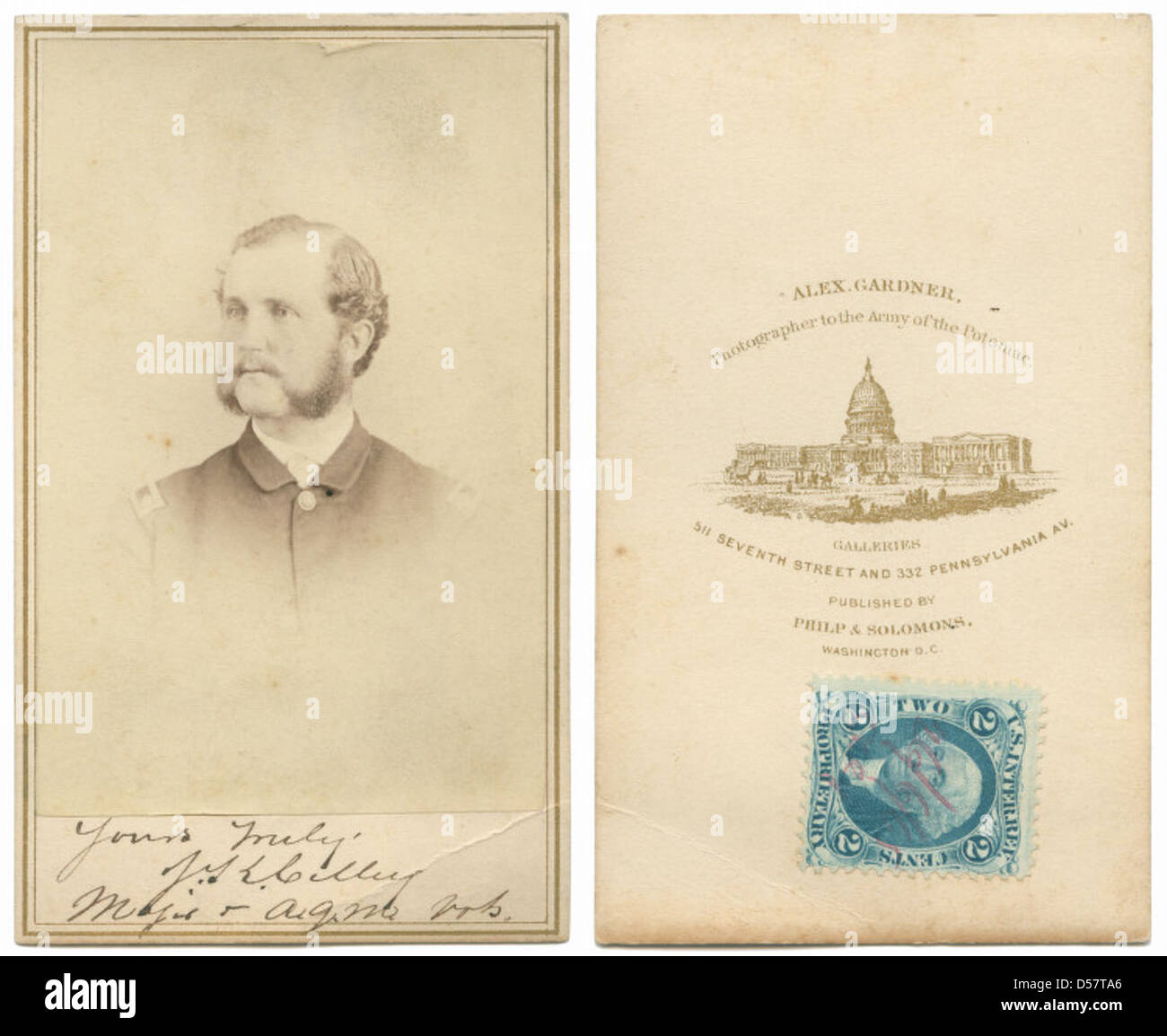 [Major Jonathan Prince Cilley, Union Army] Stock Photo - Alamy