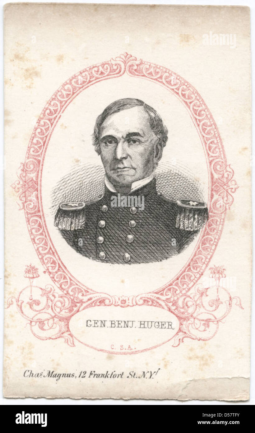 A portrait of General Benjamin Huger, a Confederate officer during the ...