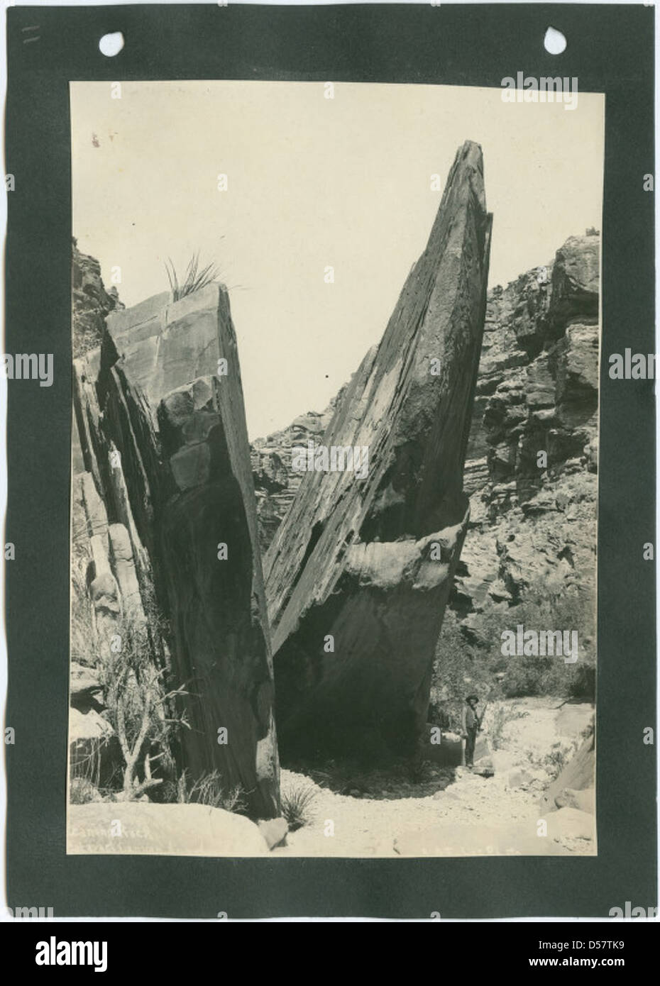 Leaning Rock. Cataract Canyon Ariz Stock Photo - Alamy