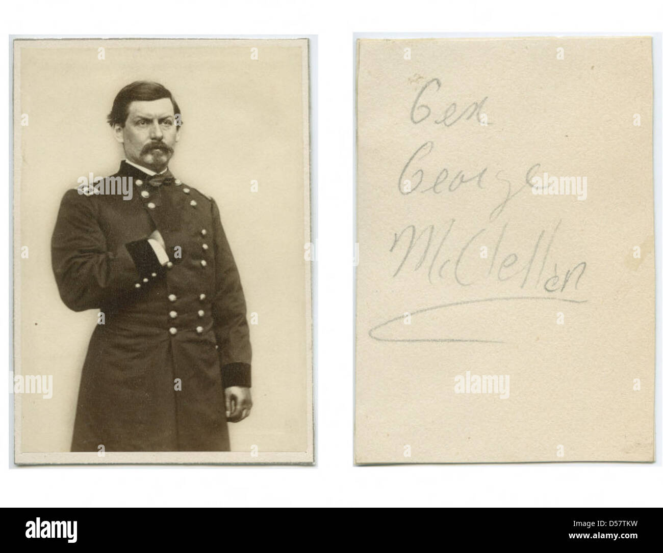 A portrait of General George McClellan, a key figure in the U.S. Army ...