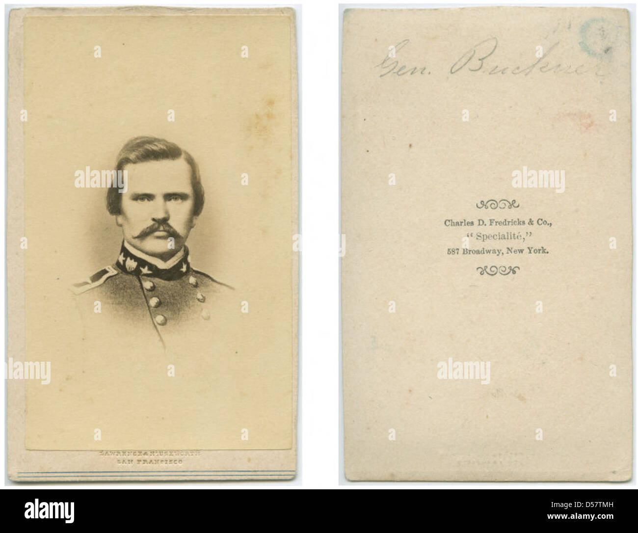 A portrait of General Simon Bolivar Buckner, a Confederate general ...