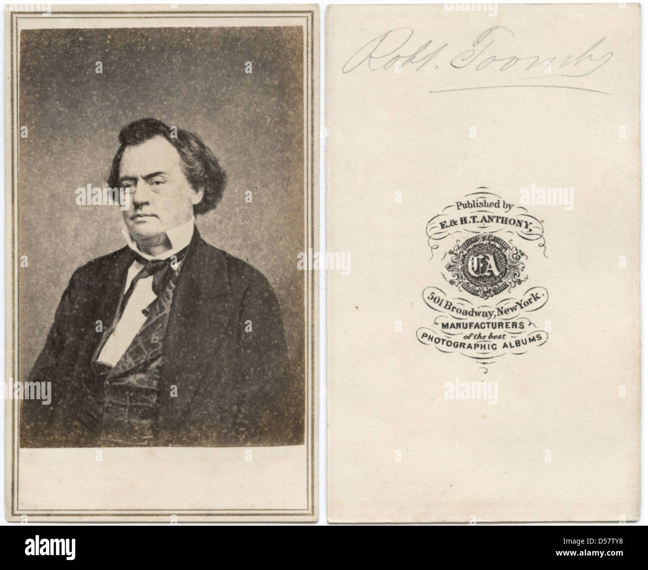 A portrait of Robert Toombs, a prominent Confederate politician during ...