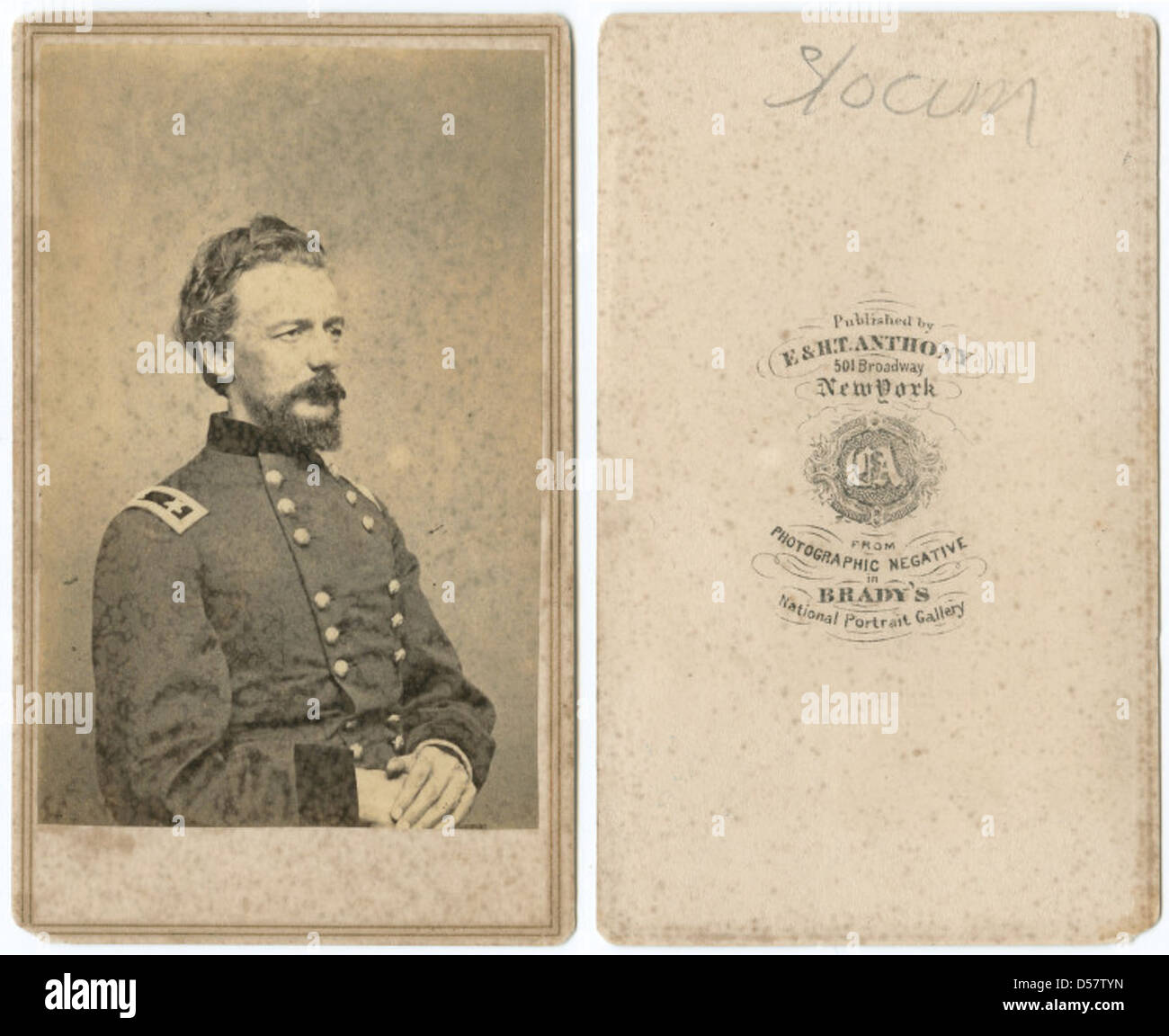 A portrait of General Henry Warner Slocum, a Union Army officer during ...