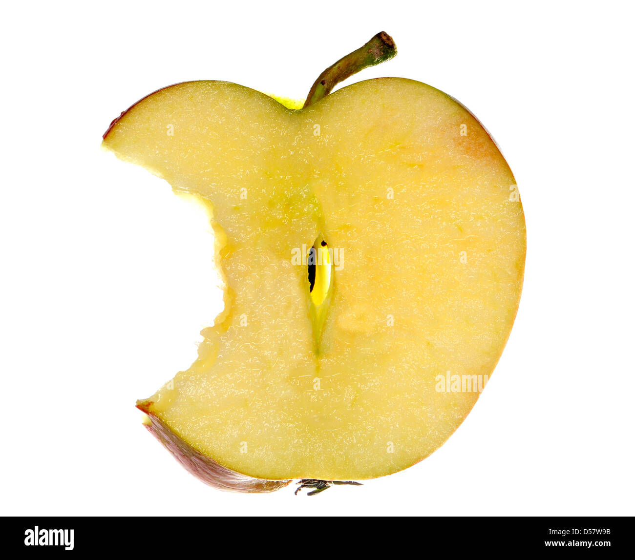 Apple with a bite Cut Out Stock Images & Pictures - Alamy