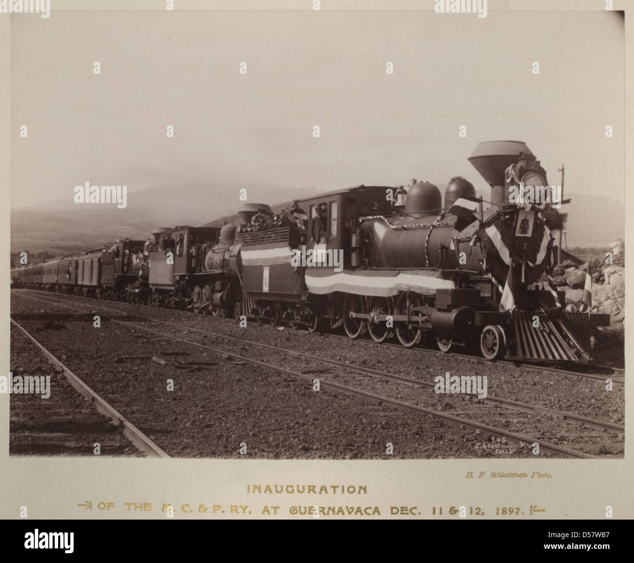 Locomotive 7 of the Cuernavaca & Pacific Railway in Mexico, used for ...