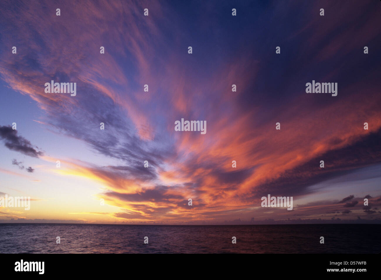 cloud sky [for backgrounds] Hawaii sunset Stock Photo - Alamy