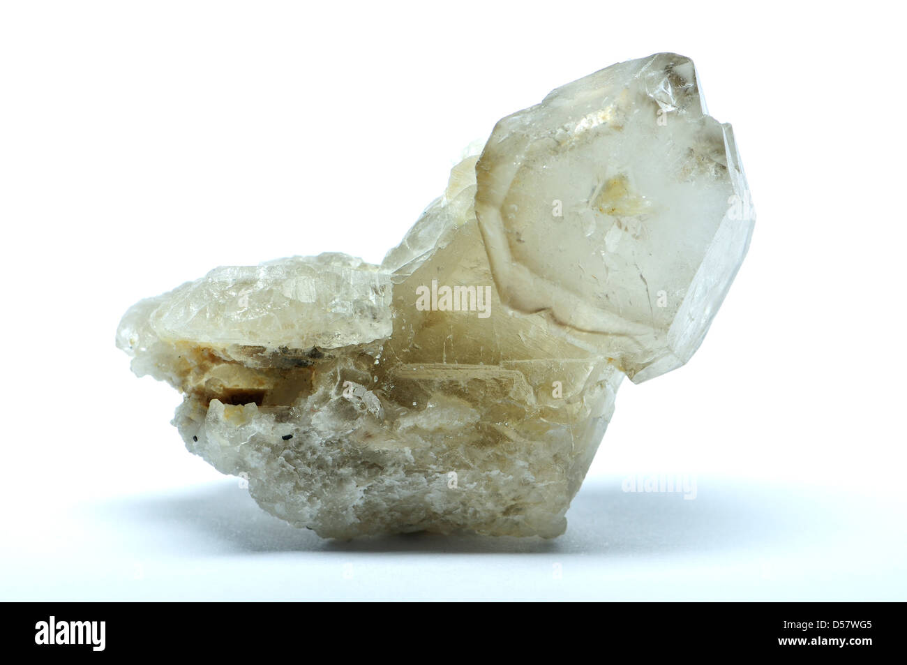 Stilbite crystals [hydrated sodium calcium aluminosilicate] Stock Photo ...