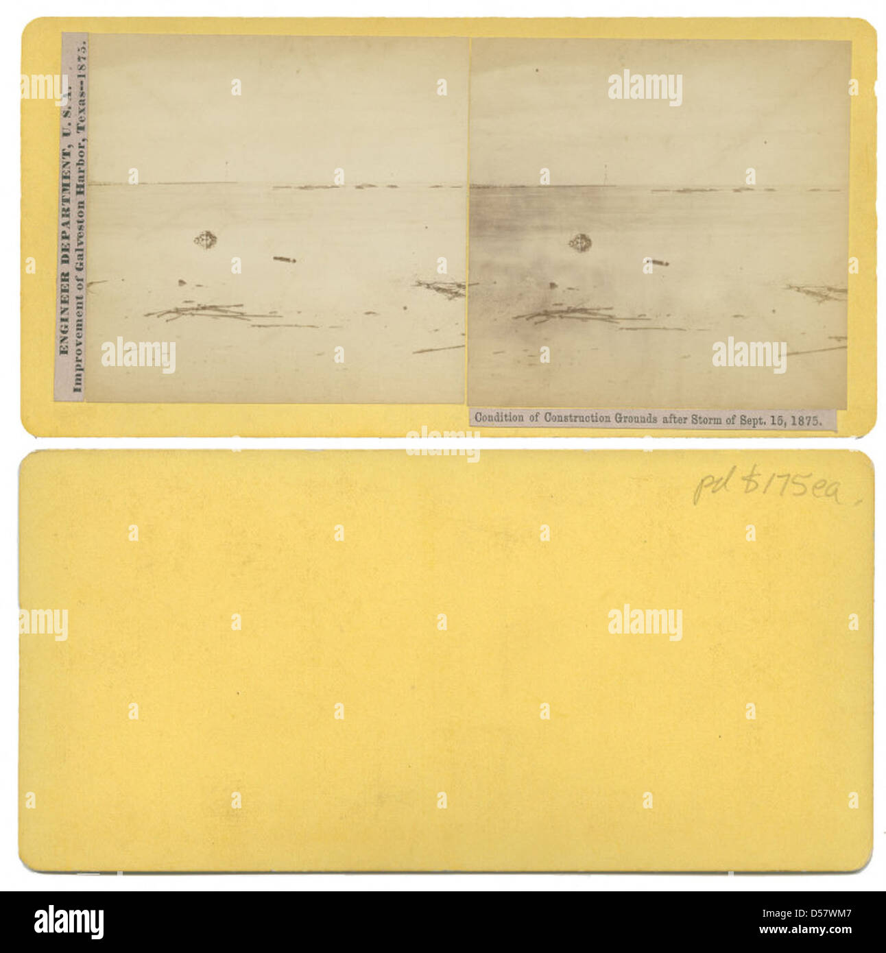 A stereoview photo documenting the aftermath of the storm on September ...