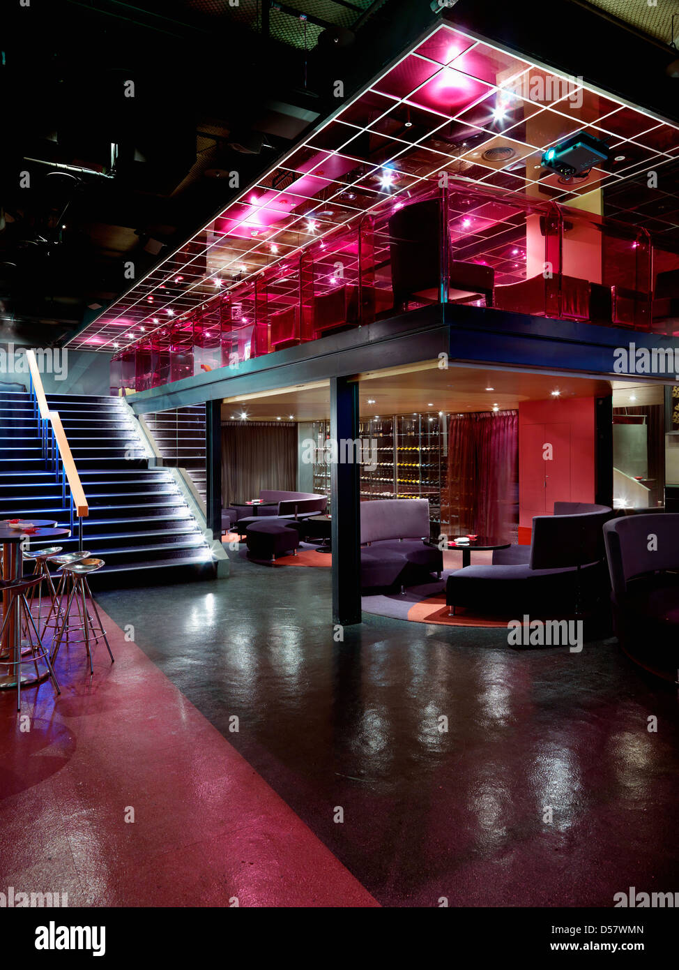 Staircase inside nightclub hi-res stock photography and images - Alamy