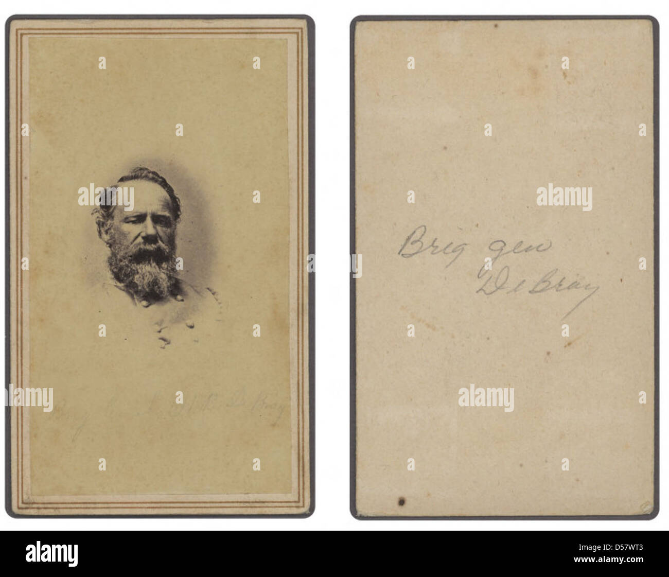 A photograph of Brigadier General H.B. DeBray, a Confederate officer ...