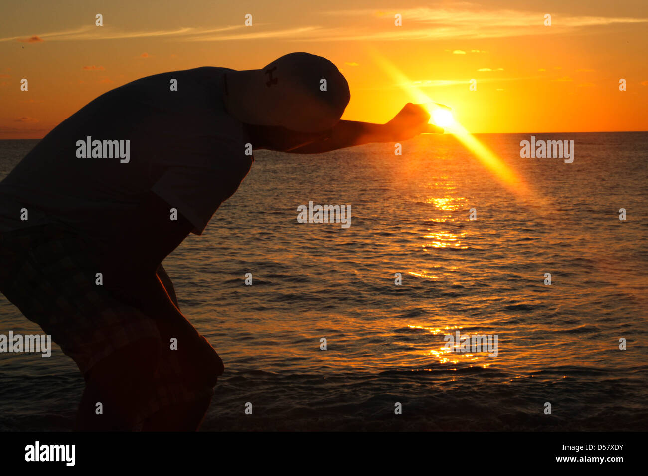 Placing back the Sun Stock Photo - Alamy