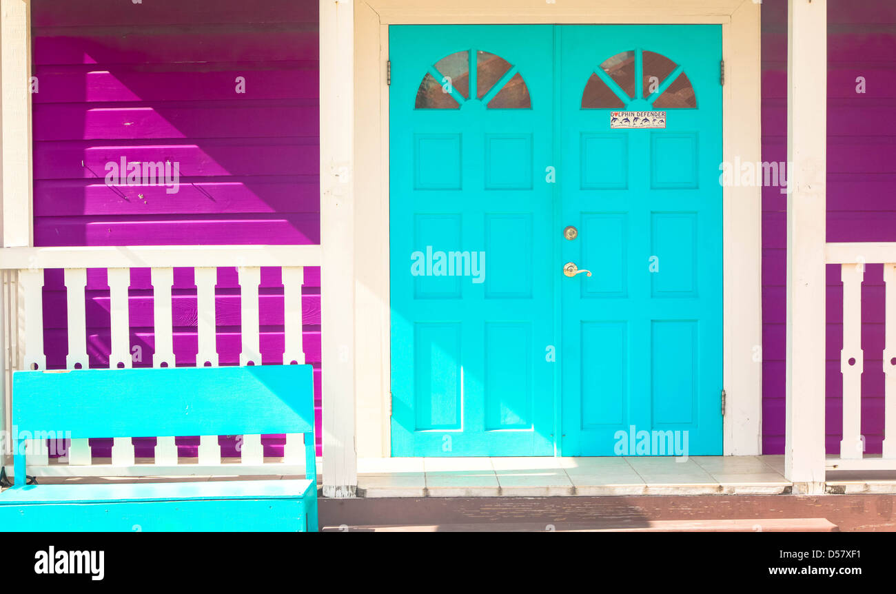 Colorful Caribbean House Stock Photo - Alamy