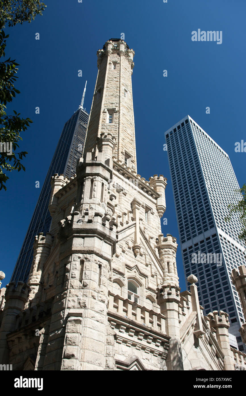 WATER TOWER (©WILLIAM BOYINGTON 1869) HANCOCK CENTER (©BRUCE GRAHAM ...