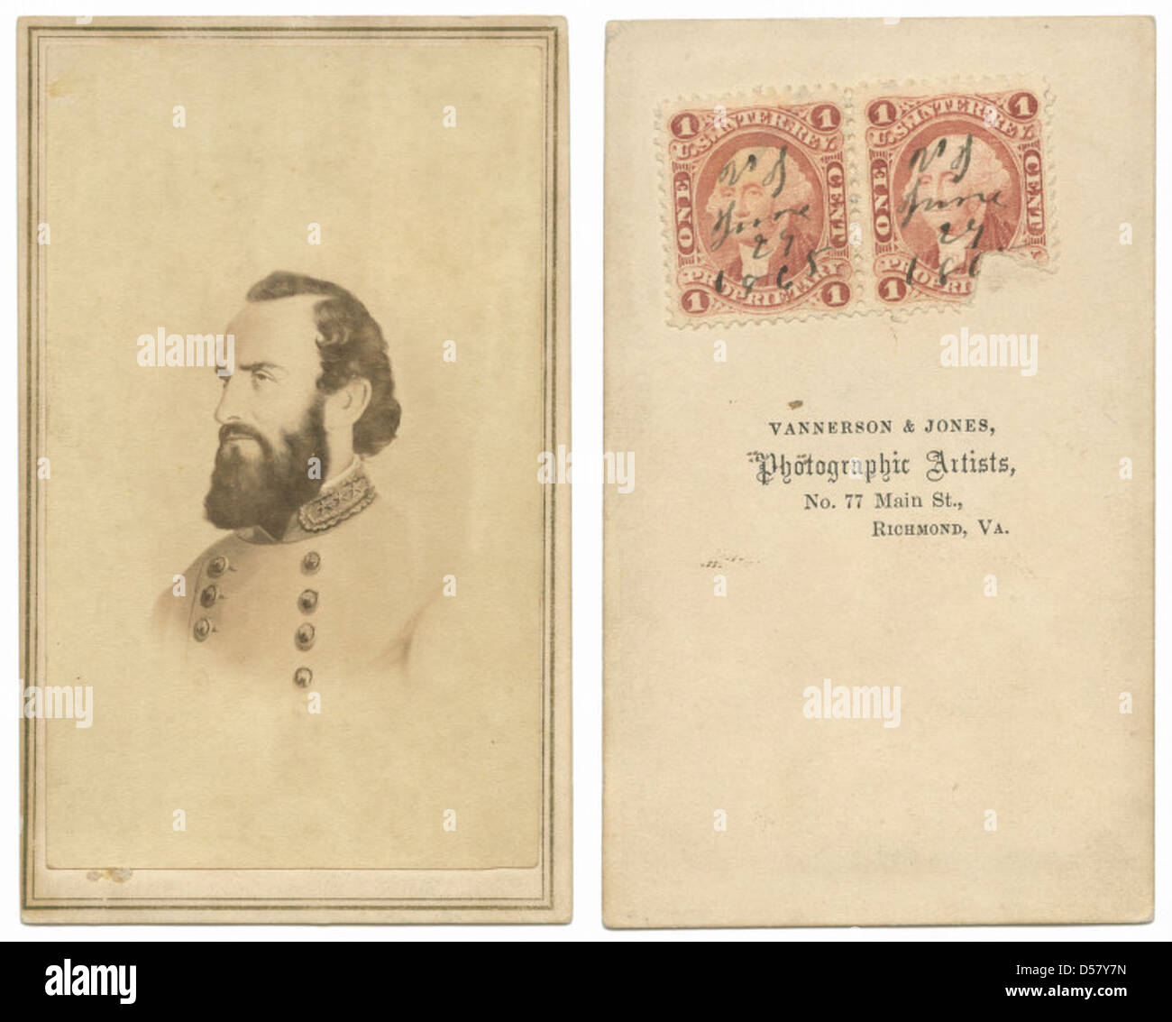 Jonathan stonewall jackson confederate general hi-res stock photography ...