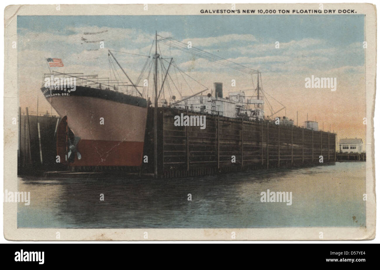 Galveston's New 10, 000 Ton Floating Dry Dock Stock Photo - Alamy