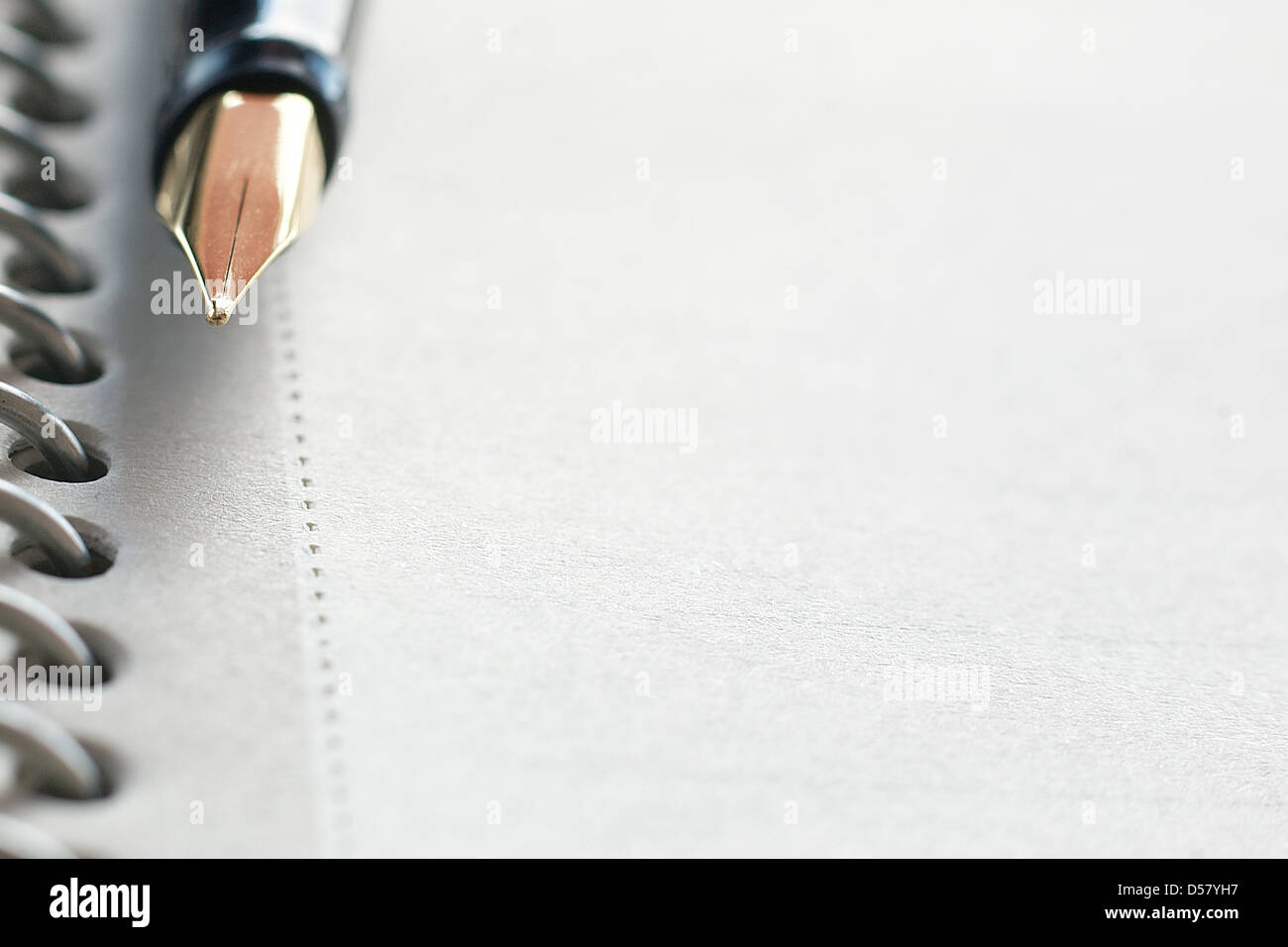 Pen and notebook Stock Photo - Alamy
