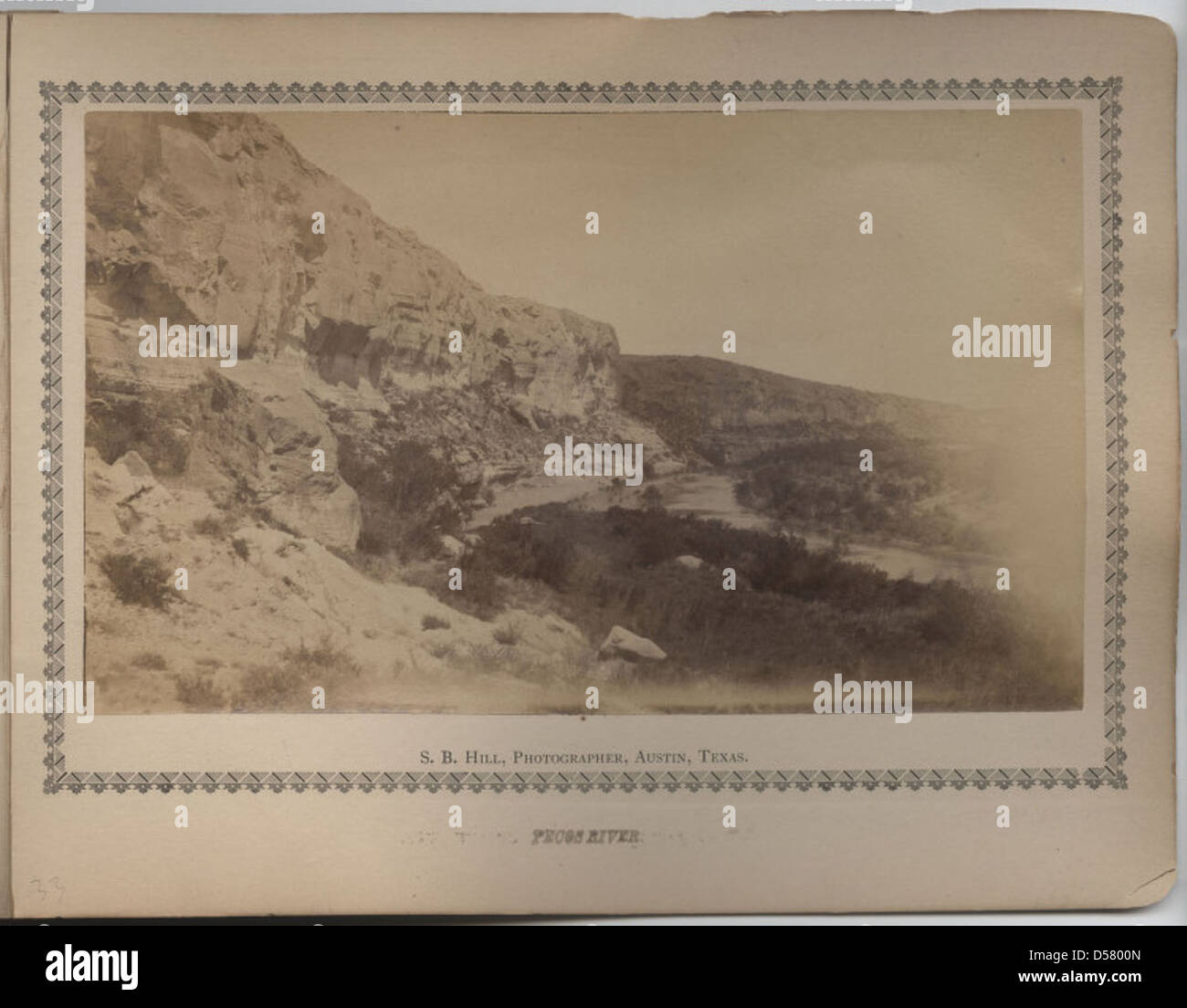 A view of the Pecos River, which flows through Texas, showcasing the ...