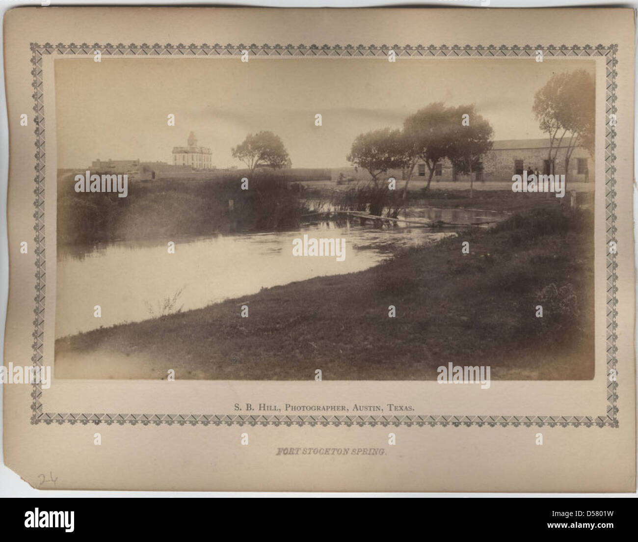 A view of Fort Stockton Spring, located in Texas, highlighting the ...