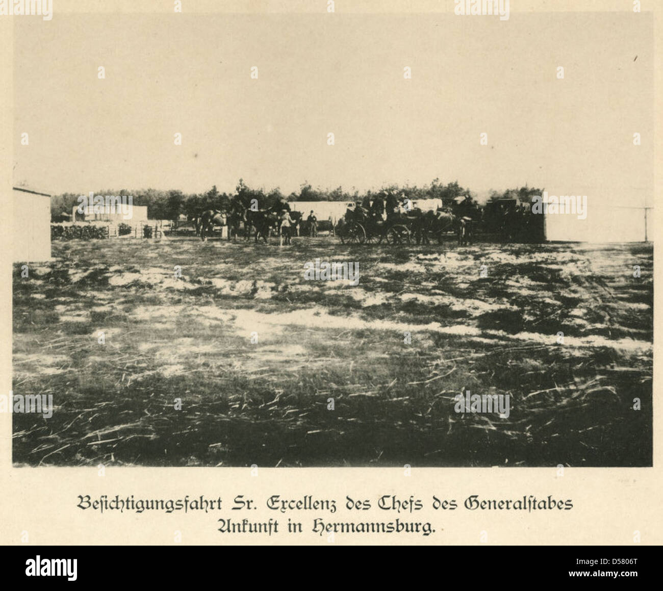 A photograph capturing the arrival of the Chief of General Staff in ...
