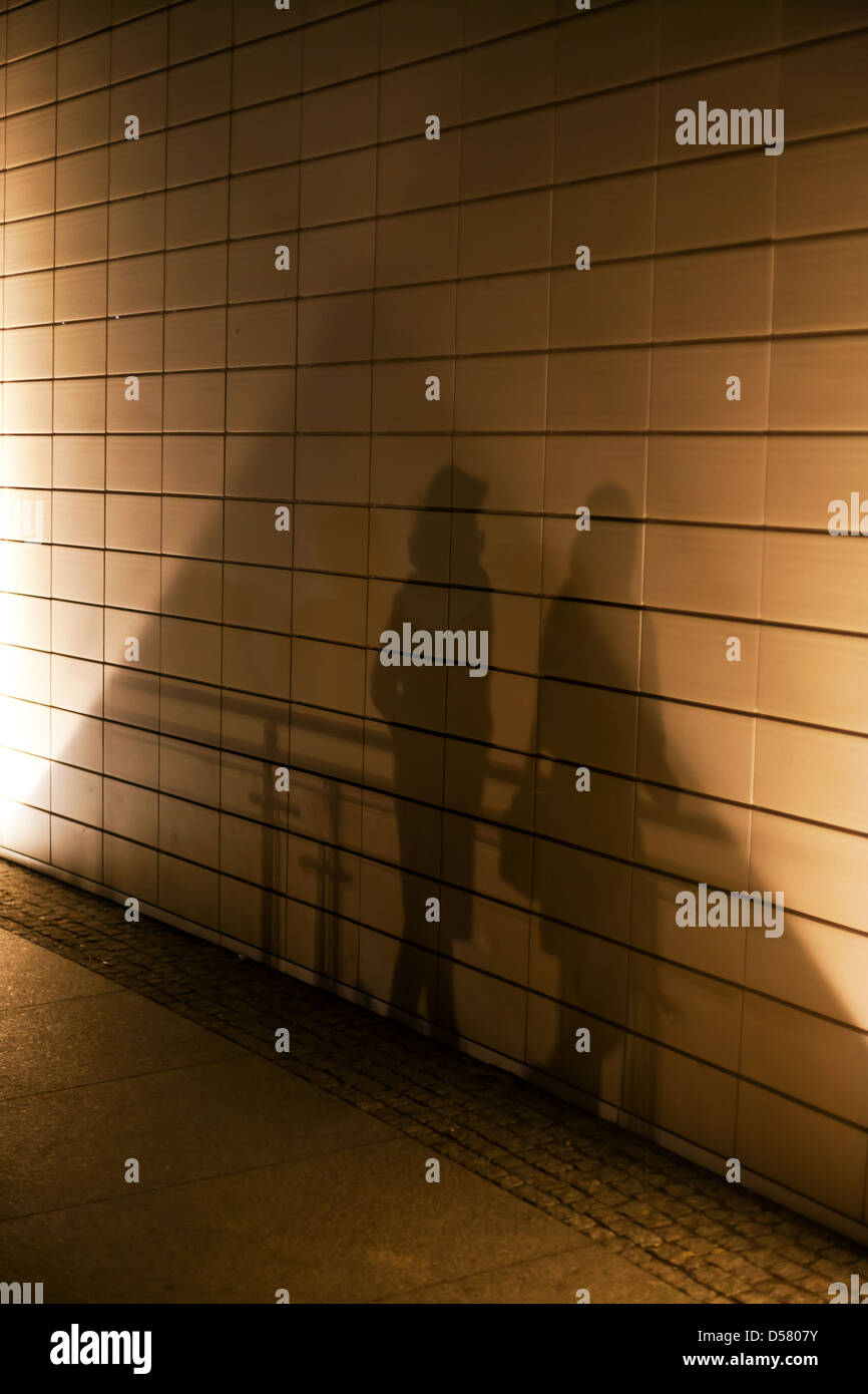 Two shadows on street hi-res stock photography and images - Alamy