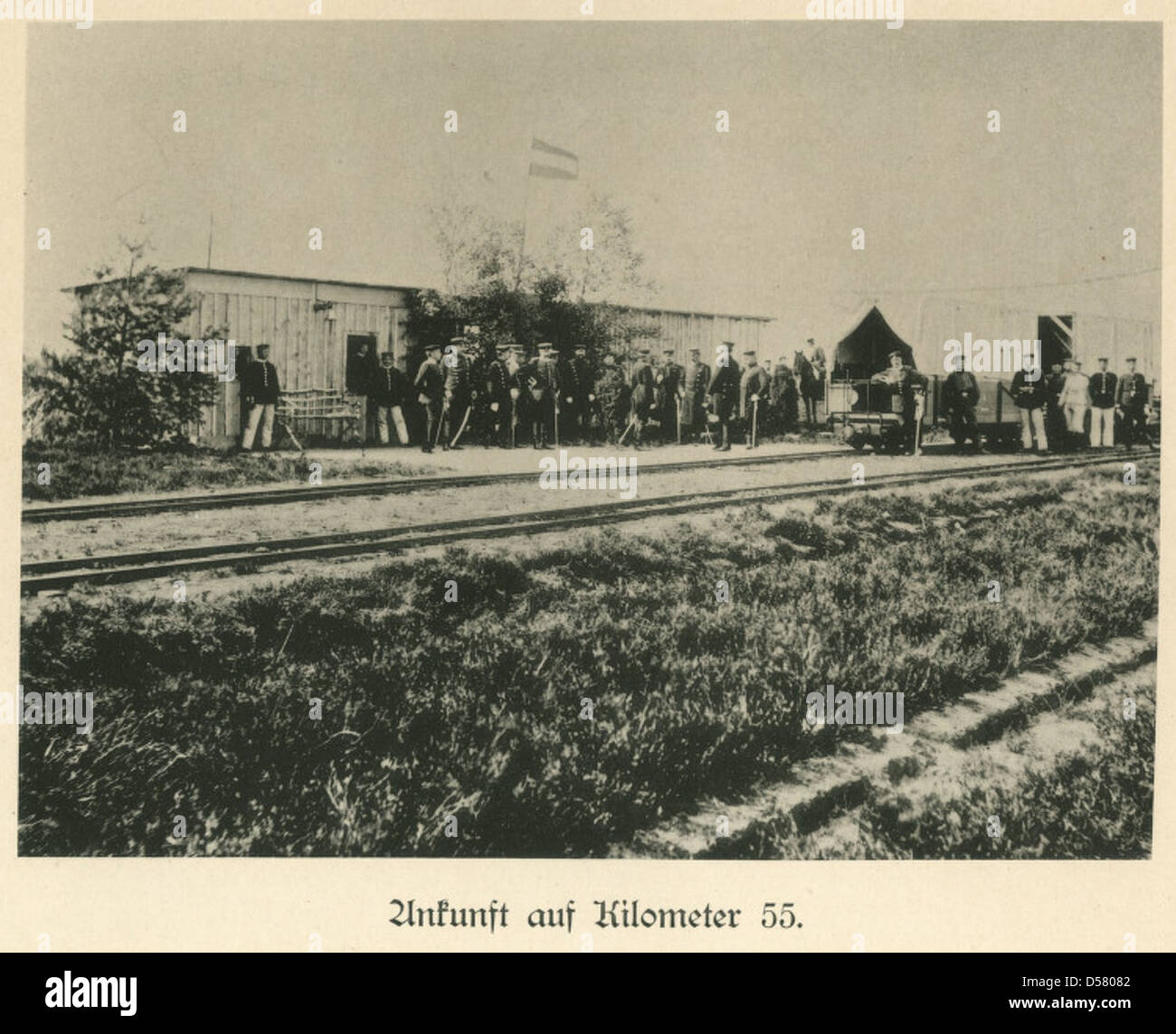 A military photograph from Germany showing a troop movement during ...
