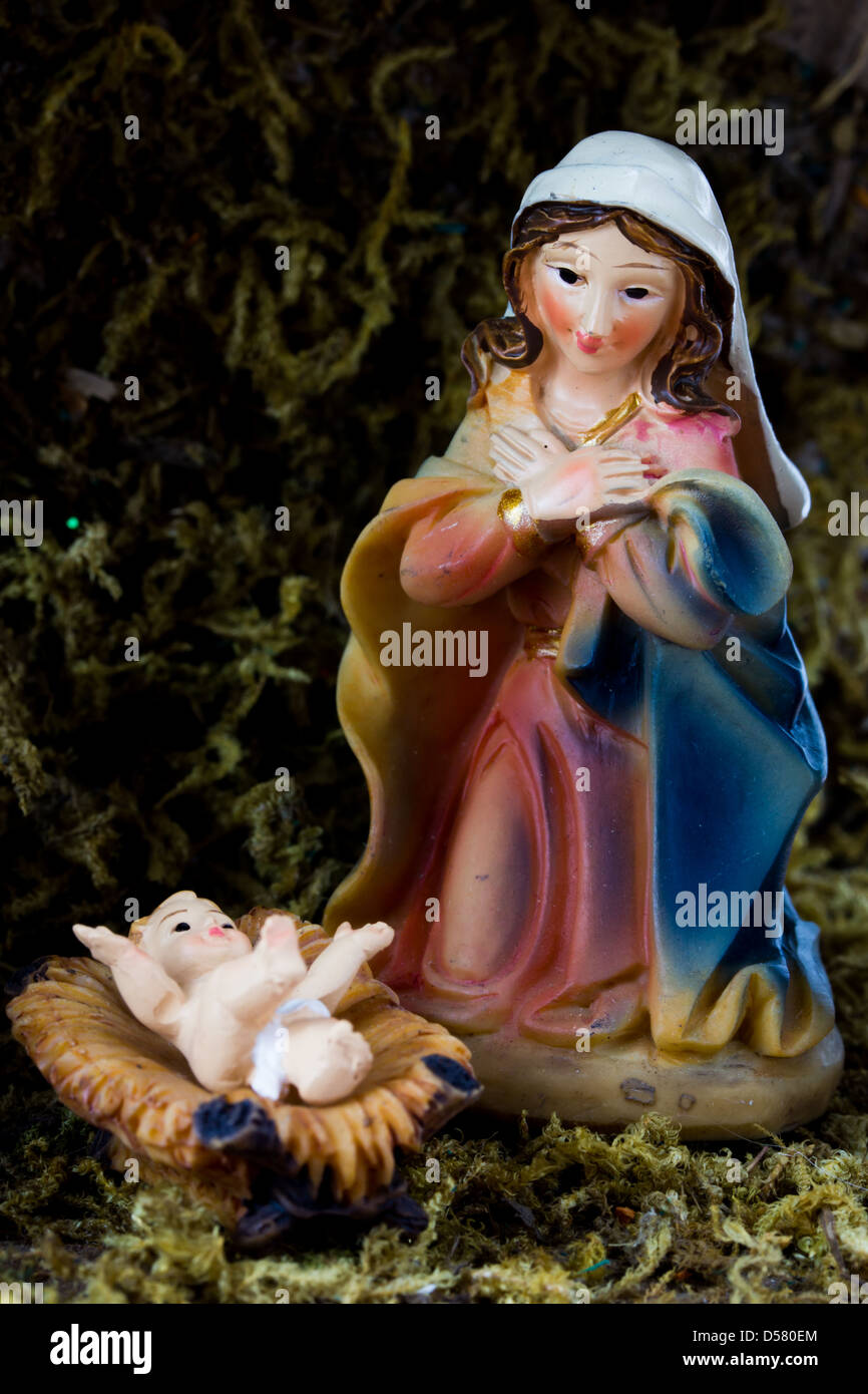 Holy Mary and little Jesus Stock Photo - Alamy