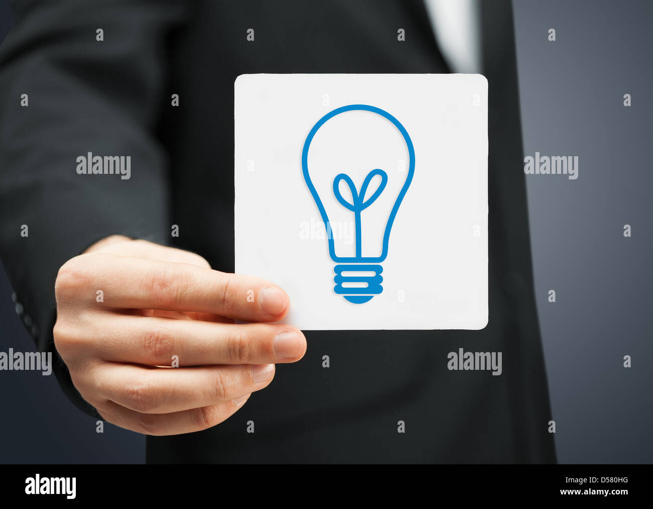 sheet with sign of light bulb Stock Photo - Alamy