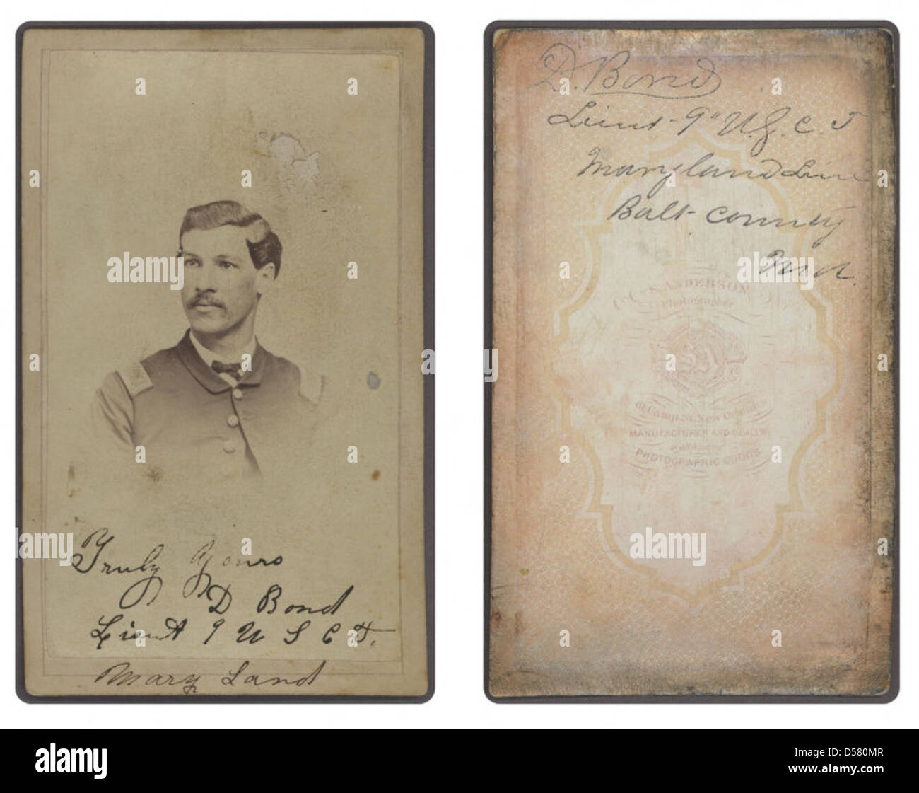 D. Bond - Lieut 9'' U.S.C.T Stock Photo - Alamy