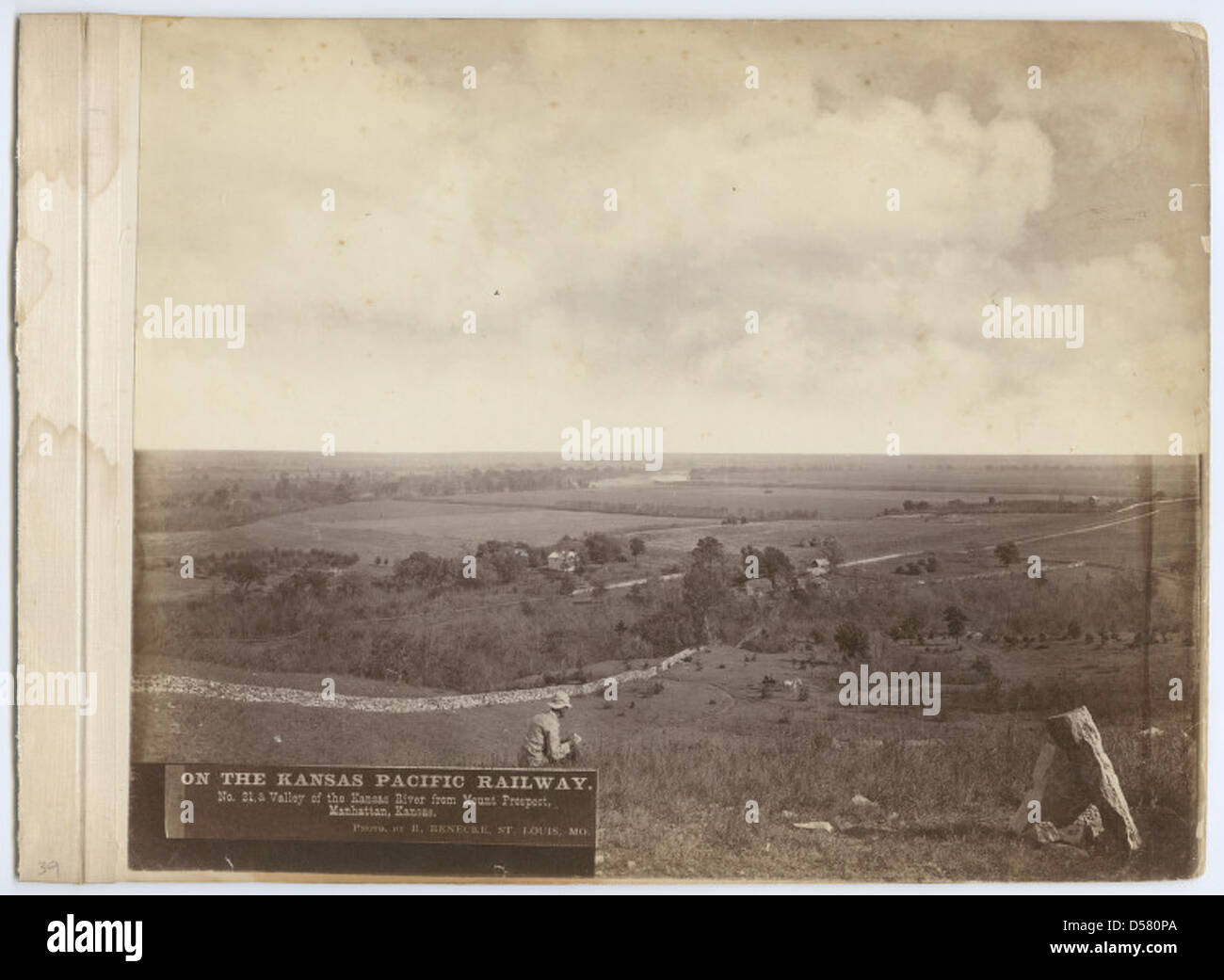No. 21. A Valley of the Kansas River from Mount Prospect, Manhattan ...