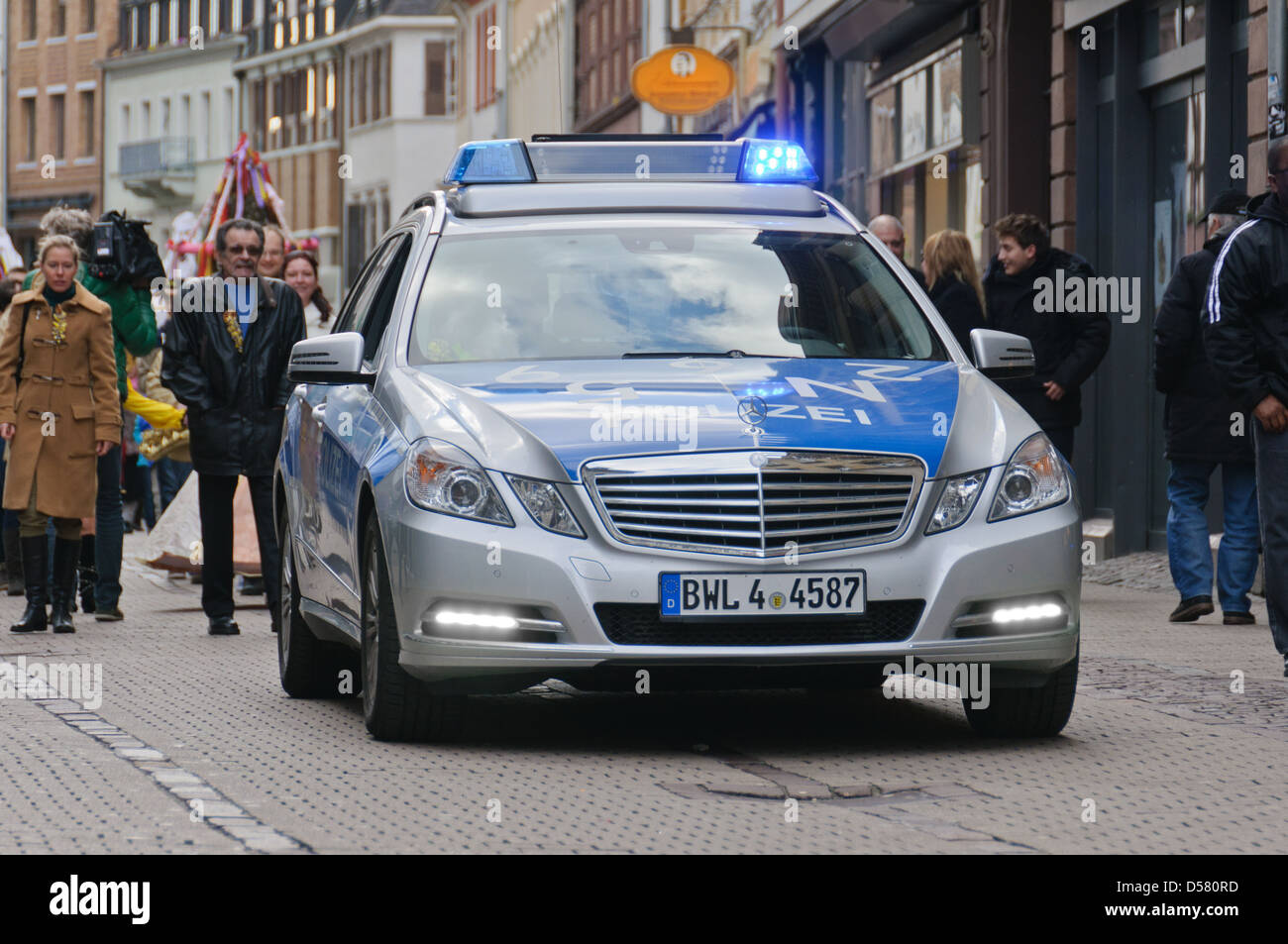 German Mercedes Police Car