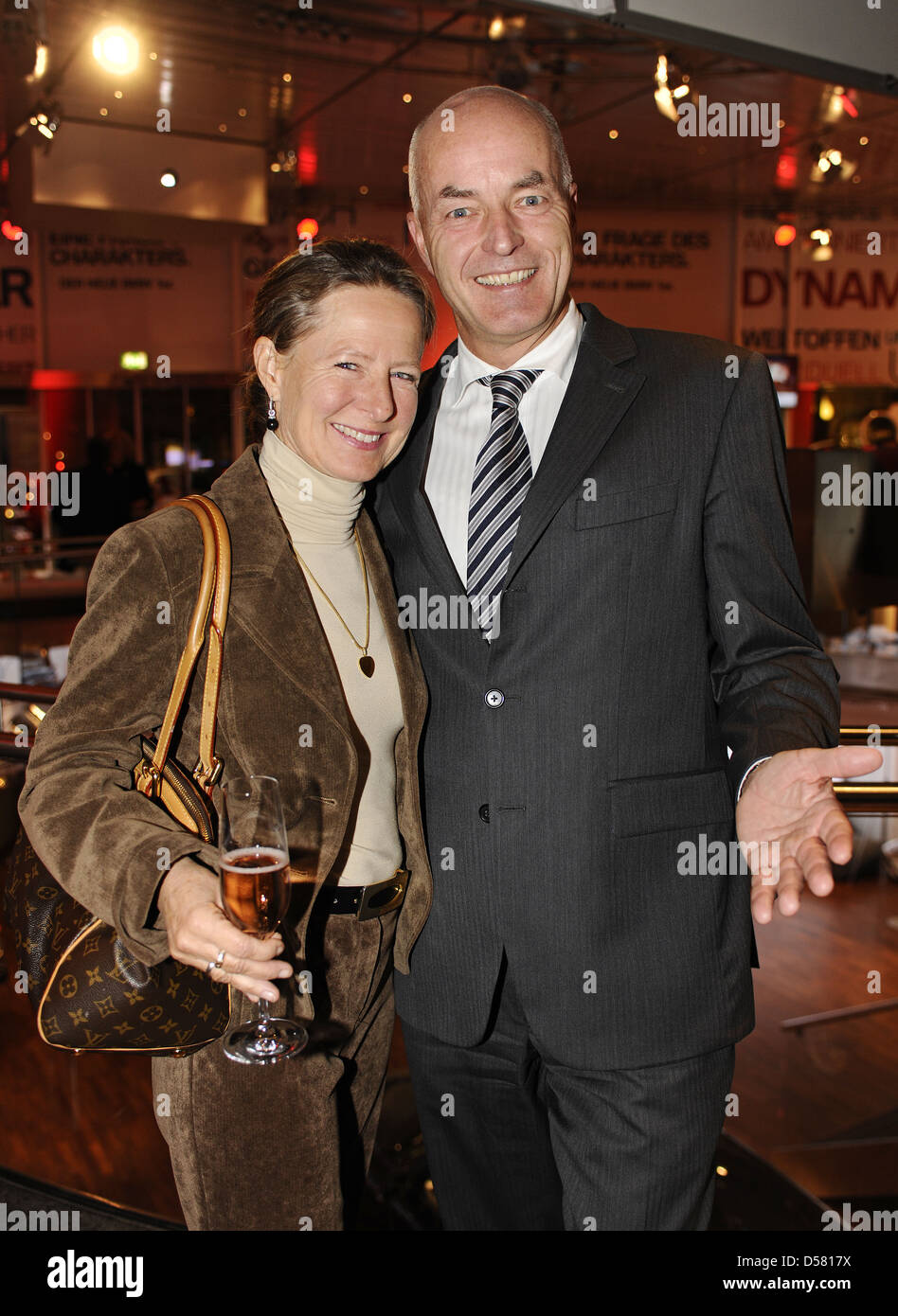 Nicole Engel and Karsten Engel at the opening of the BMW Advent ...