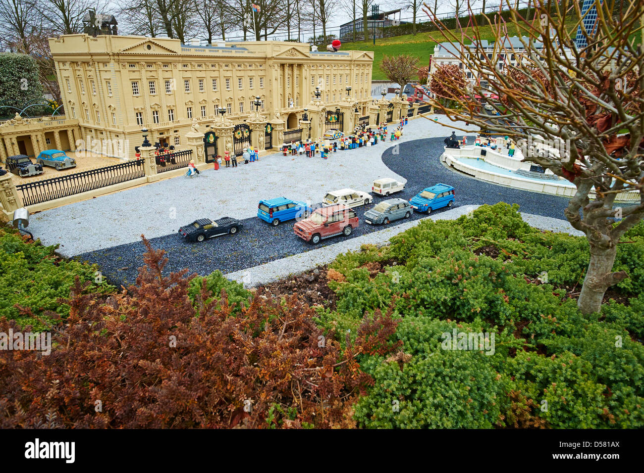 Lego model of Buckingham Palace Miniland Legoland Windsor UK Stock ...