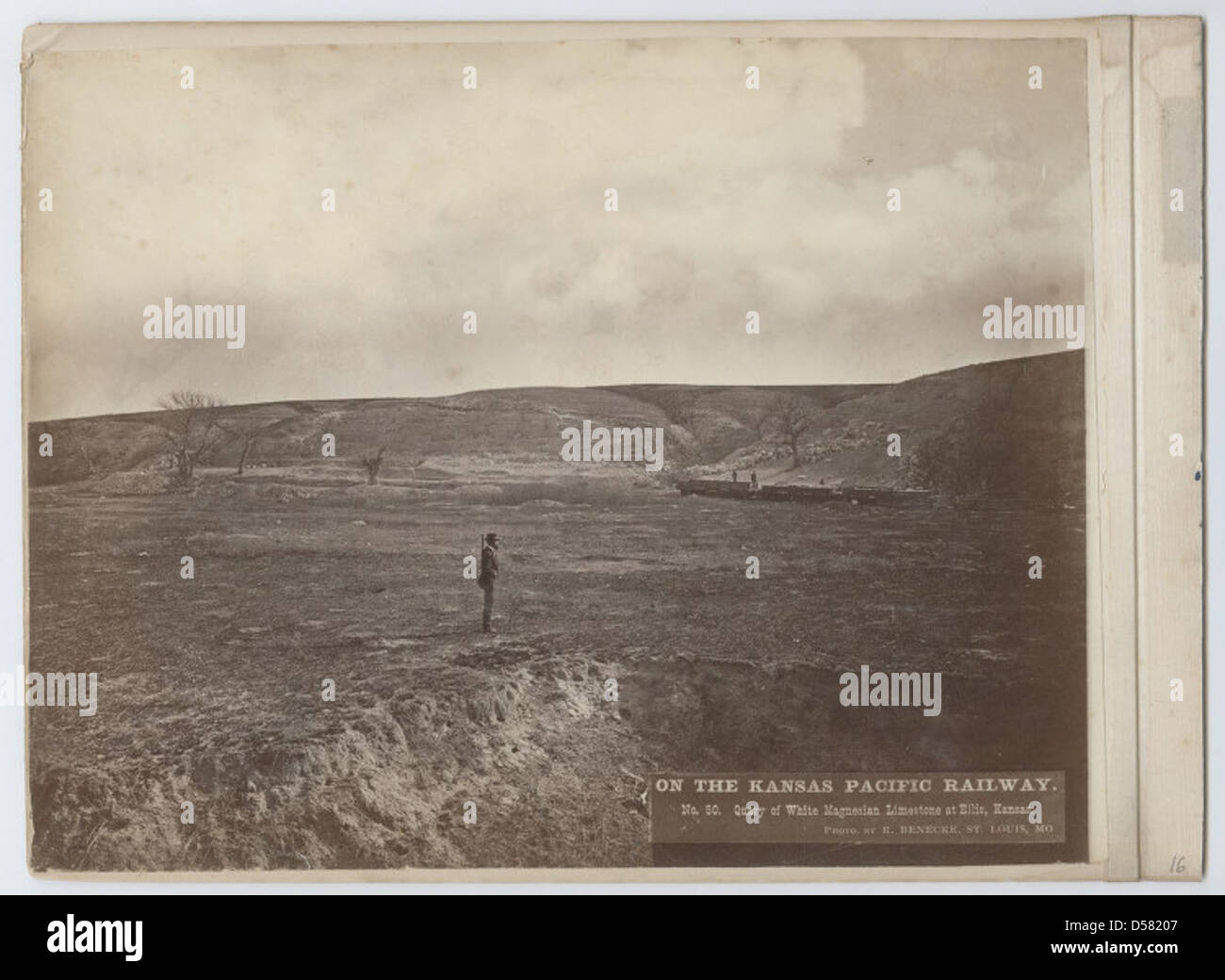 This image depicts the White Magnesian Limestone quarry in Ellis ...