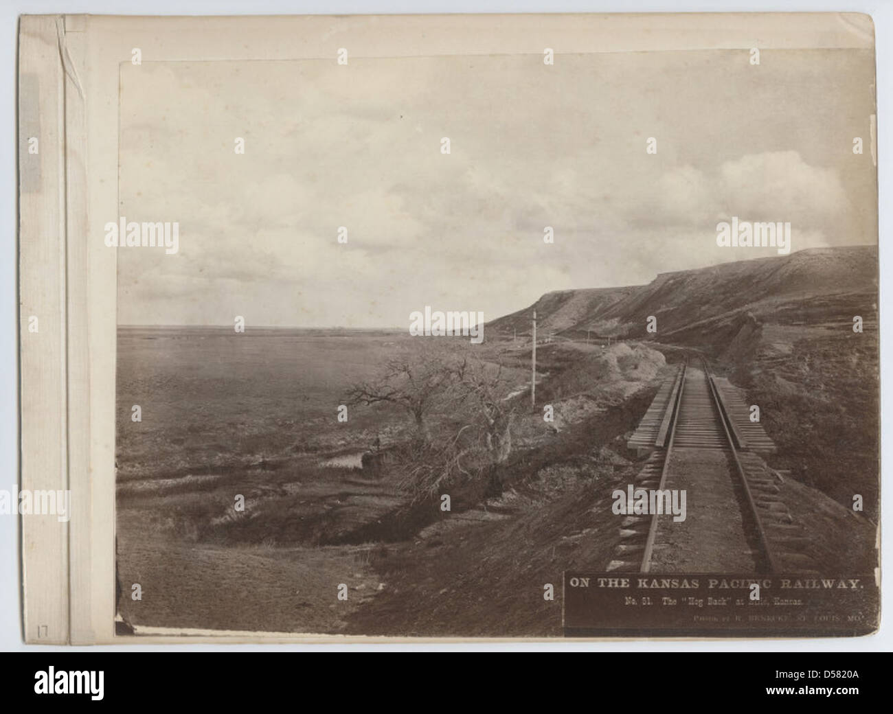 A photograph of the Hog Back in Ellis, Kansas, depicting the natural ...