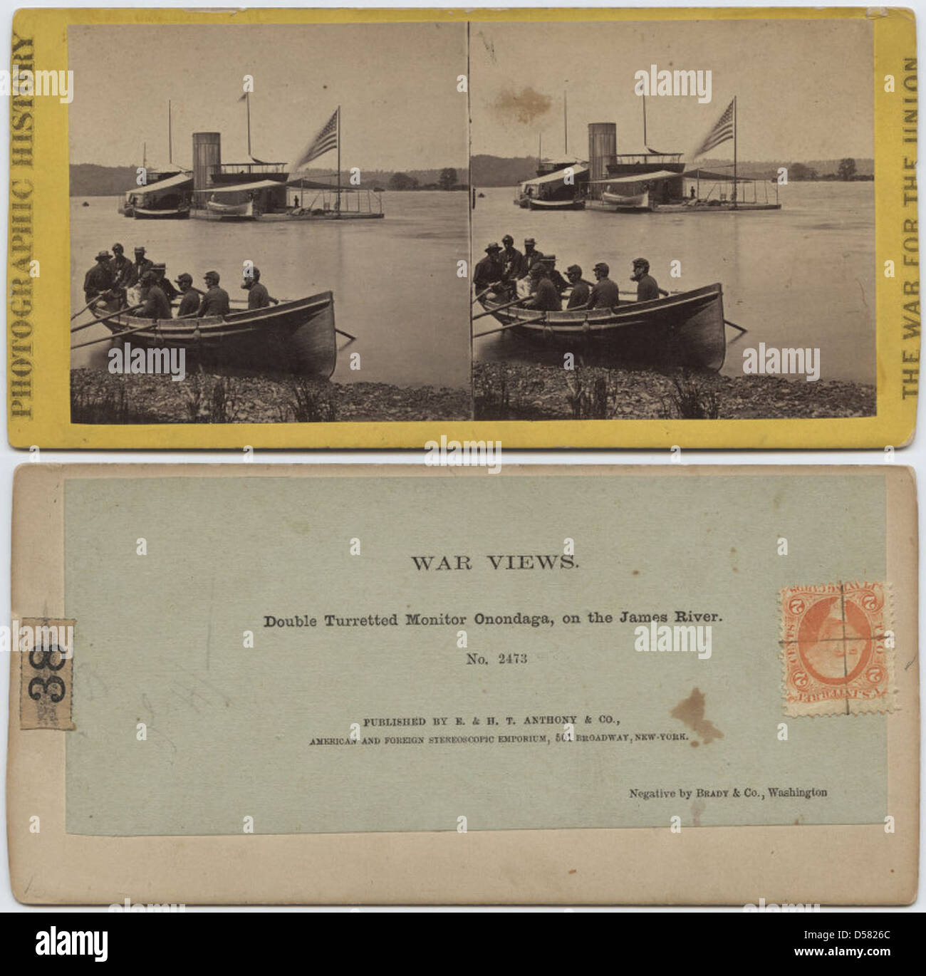 The USS Onondaga, a double-turreted monitor, was part of the U.S. Navy ...