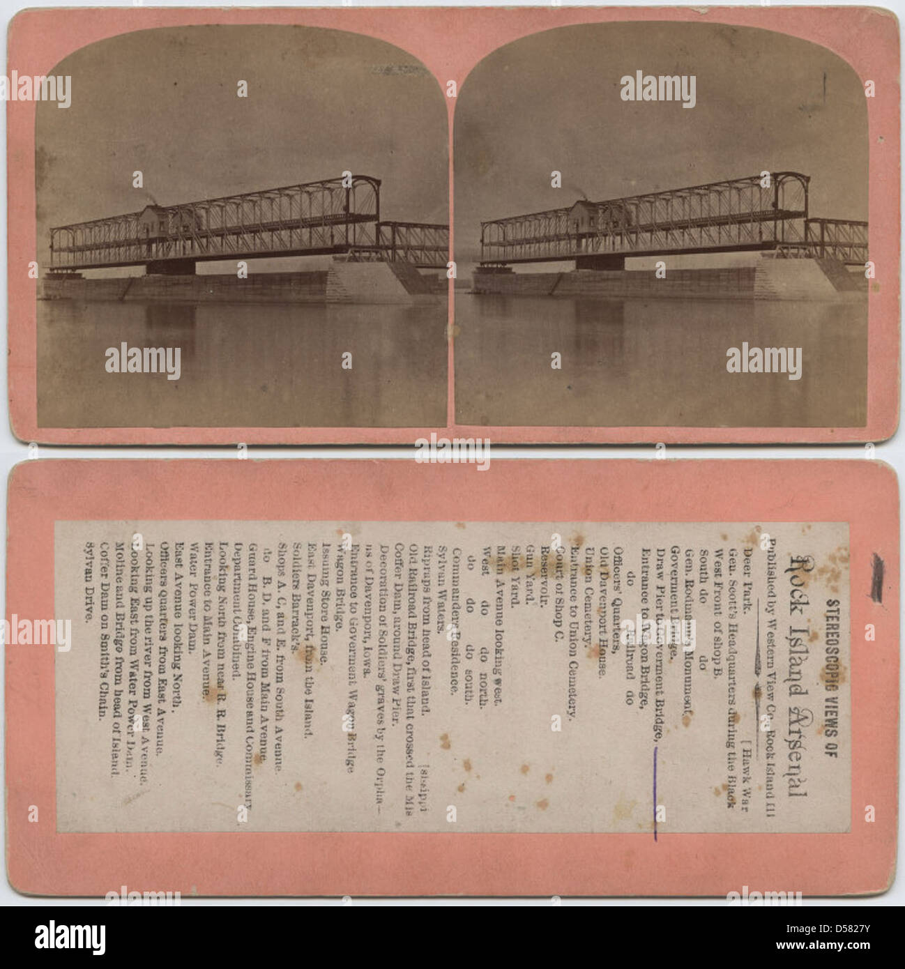 The image shows a bridge crossing the Mississippi River, connecting ...