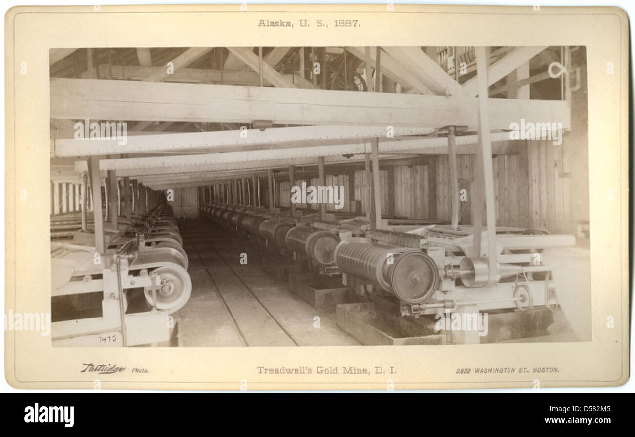 Treadwell's Gold Mine, located on Douglas Island in Alaska, was one of ...