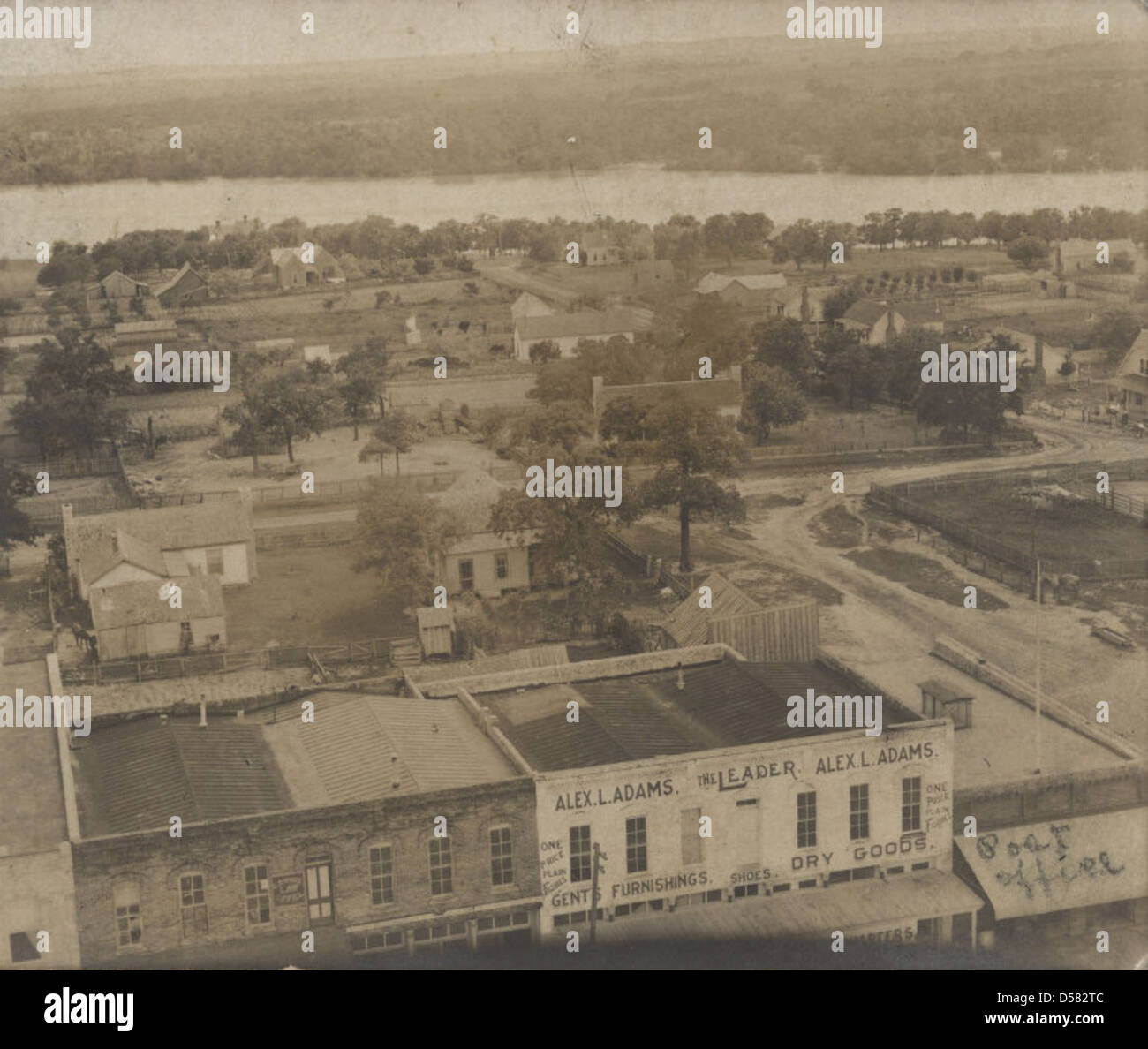 This real photographic postcard offers a view of Gatesville, Texas ...
