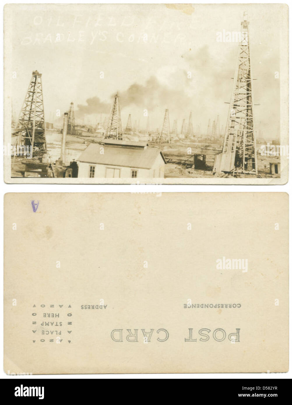 The Bradley's Corner Oil Field Fire in Texas is captured in this ...