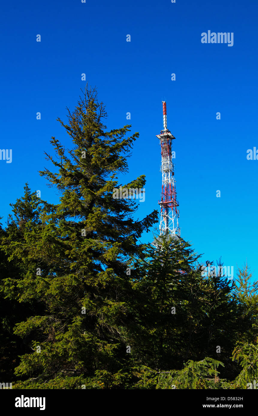 Photo of modern communication antenna Stock Photo - Alamy