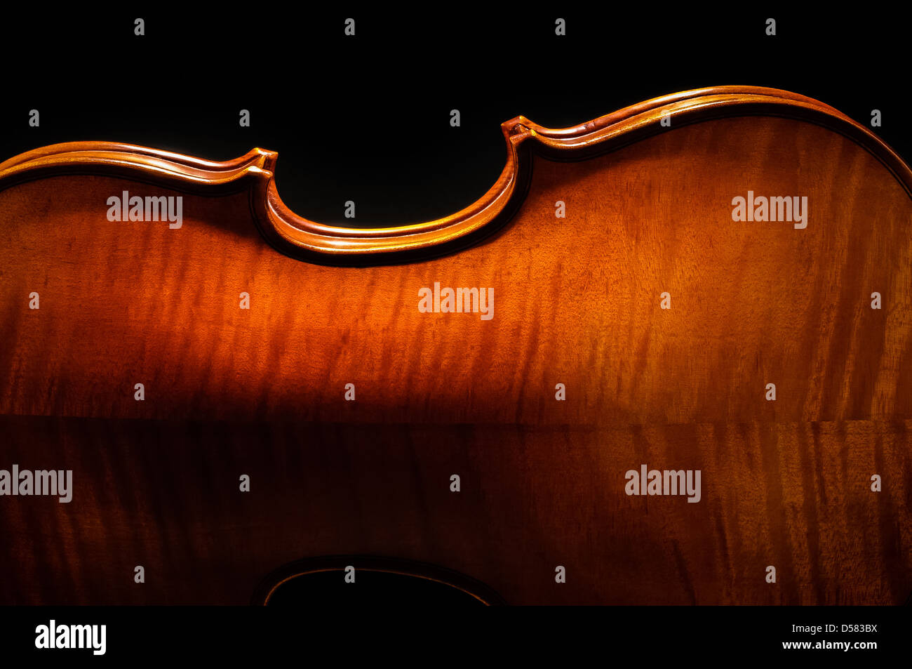Violin rear view cropped Stock Photo - Alamy